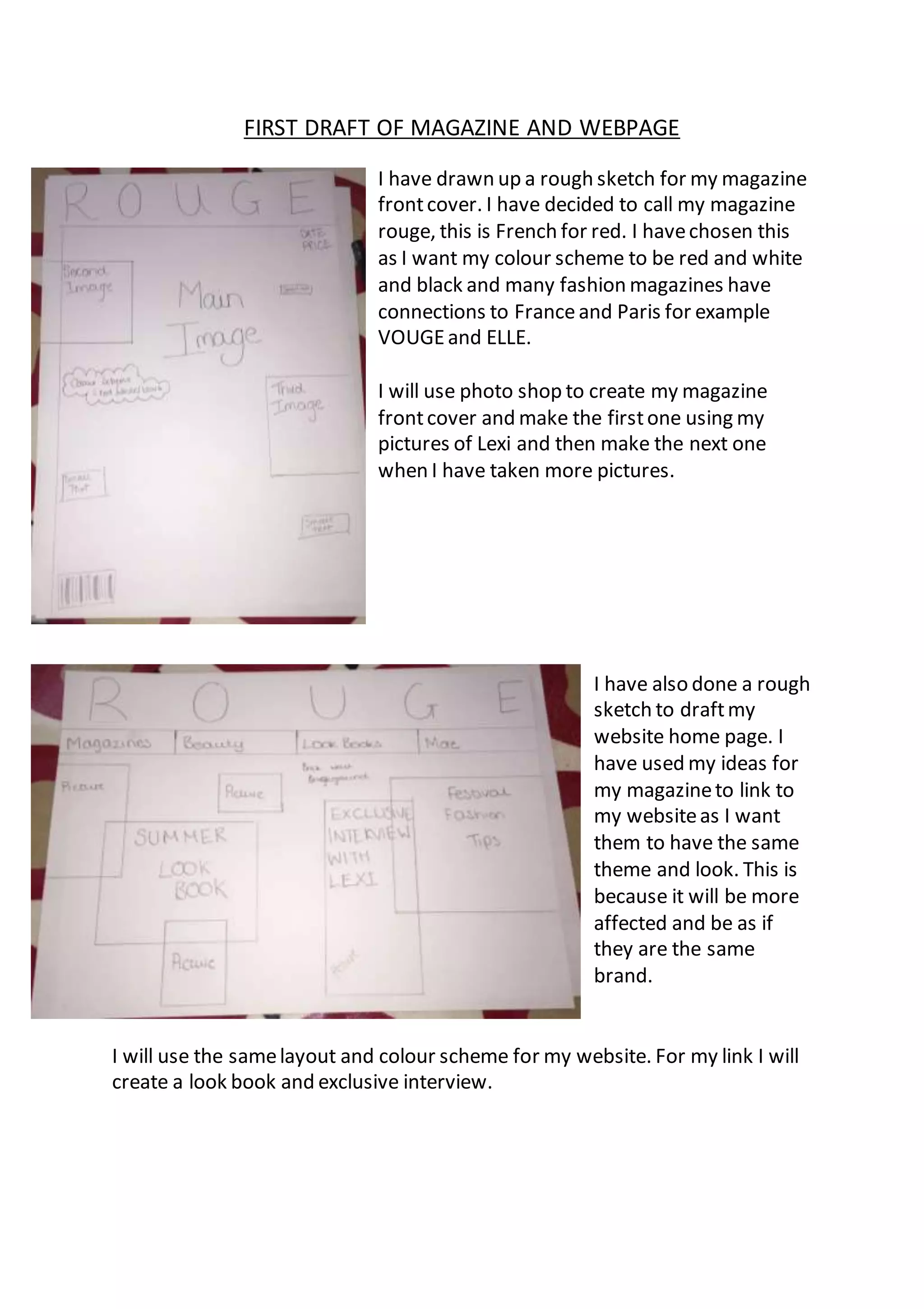 First draft of magazine and webpage | DOCX