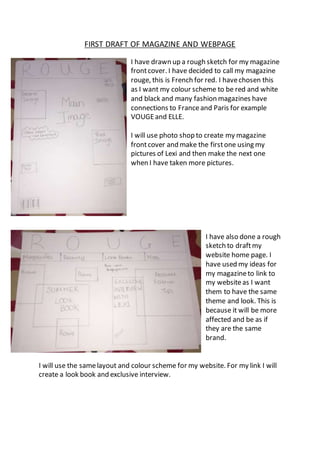 First draft of magazine and webpage | DOCX | Style & Fashion