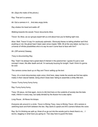 First draft of script | PDF