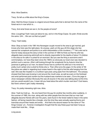 First draft of script | PDF