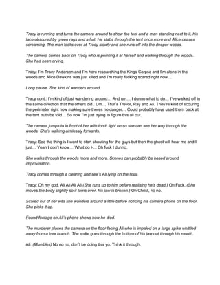 First draft of script | PDF