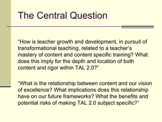 The role of content in TAL 2.0 | PPT