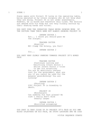 First draft script | PDF