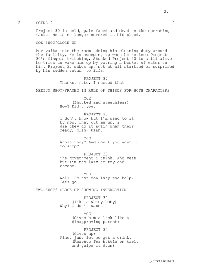 First draft script | PDF