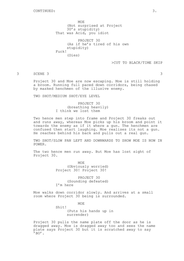 First draft script | PDF