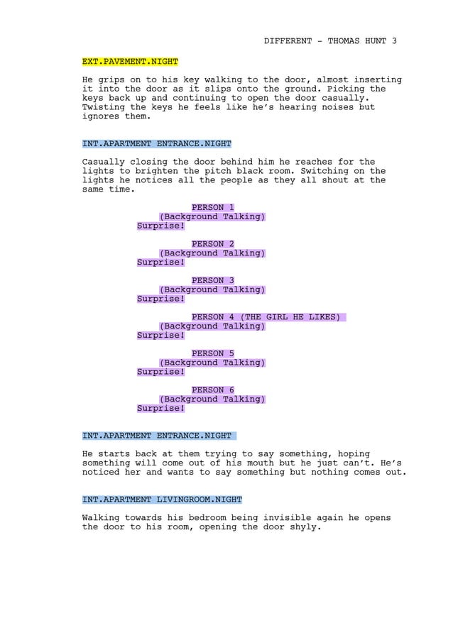 Different - First Draft | PDF