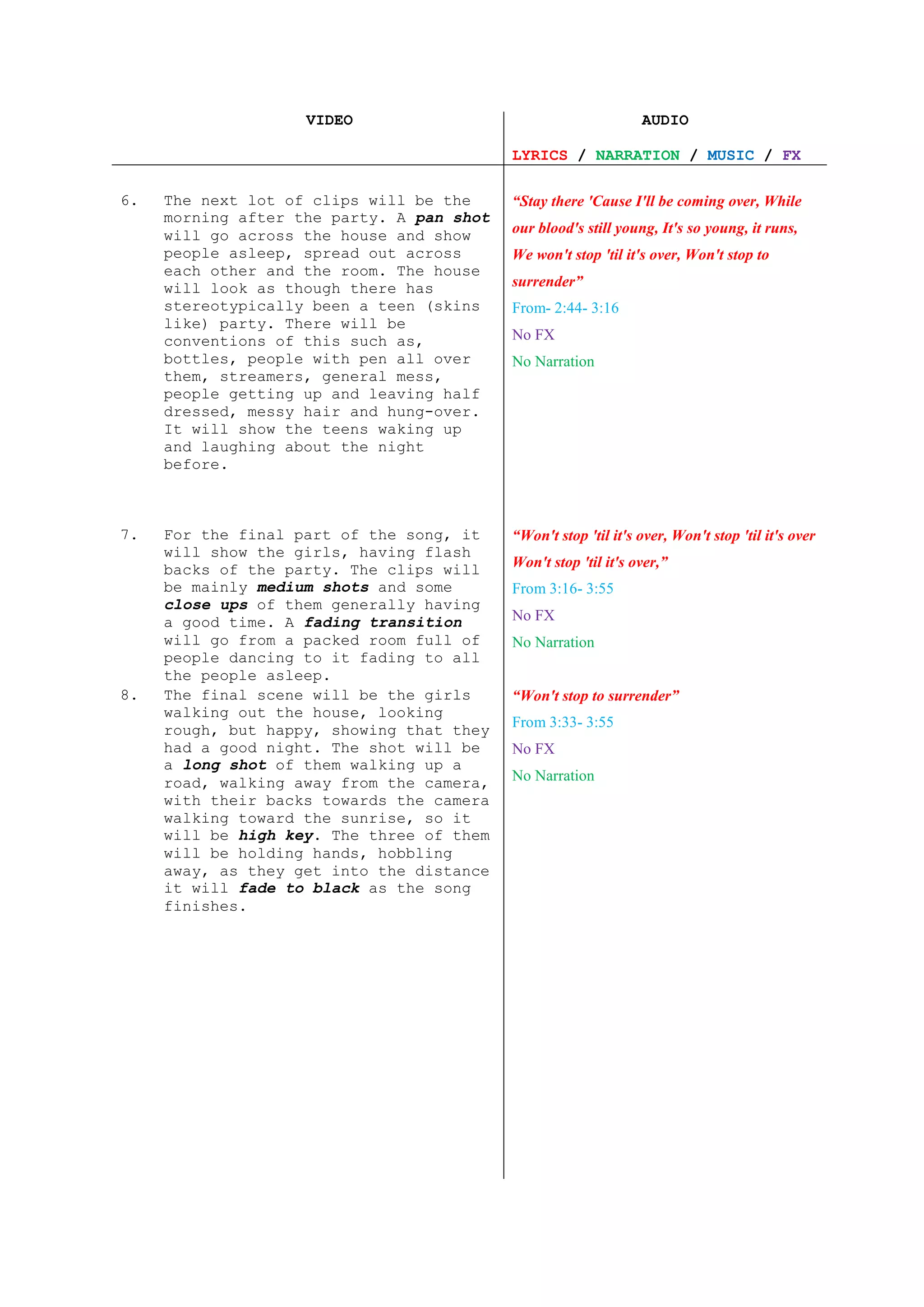 First draft script beth melia | PDF