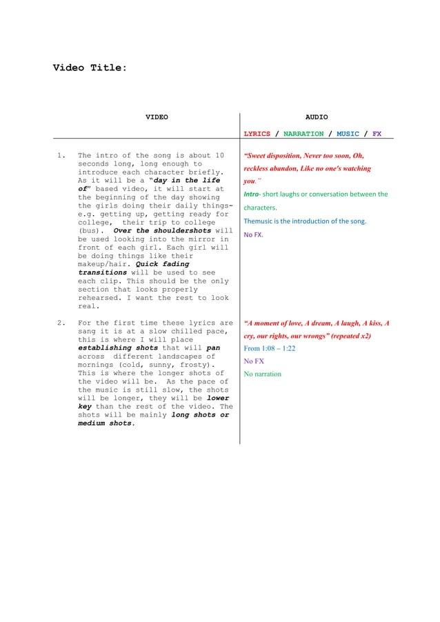 First draft script beth melia | PDF