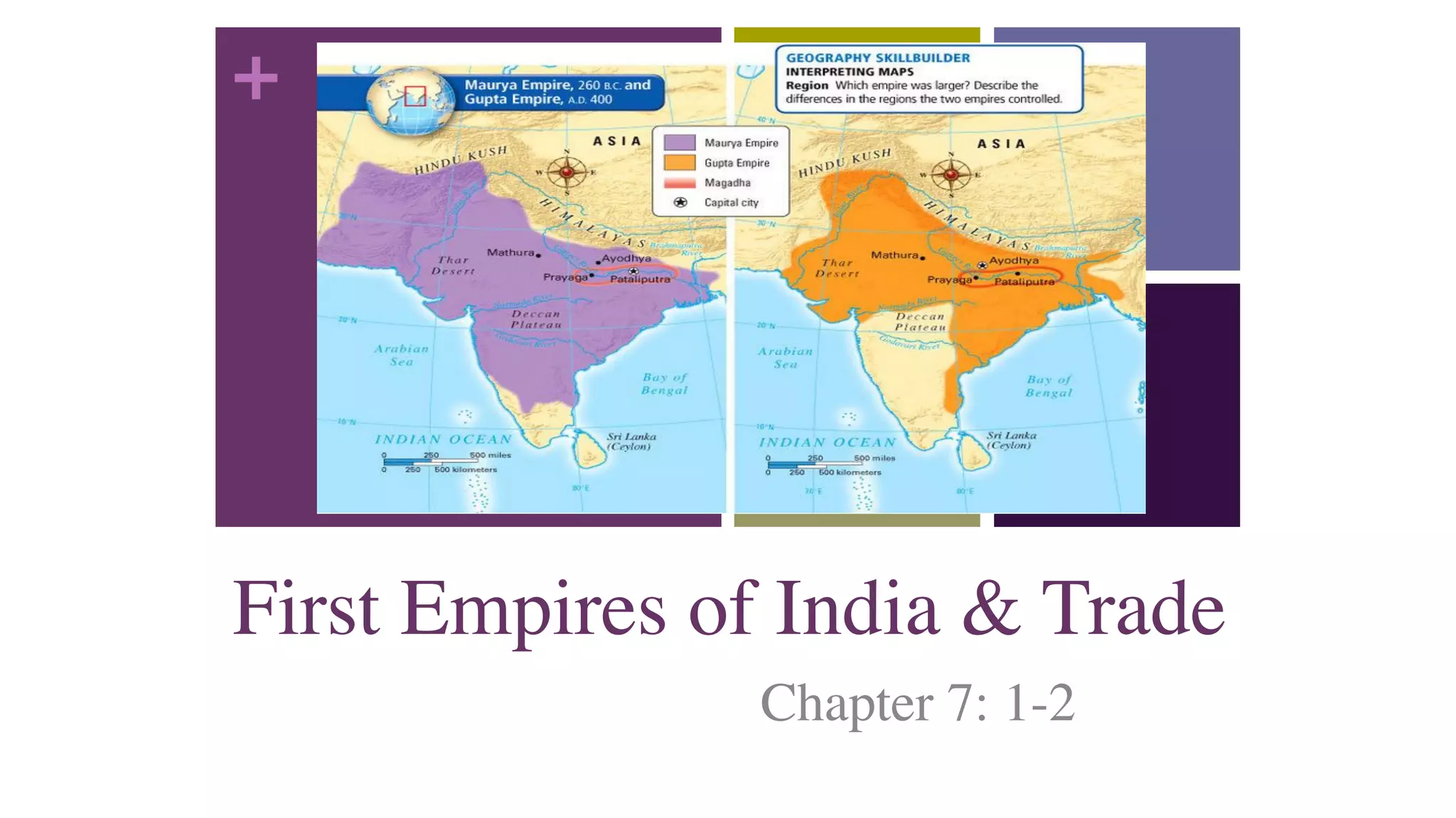 First Empires of india & Rrade of Indian Culture (2018) | PPT