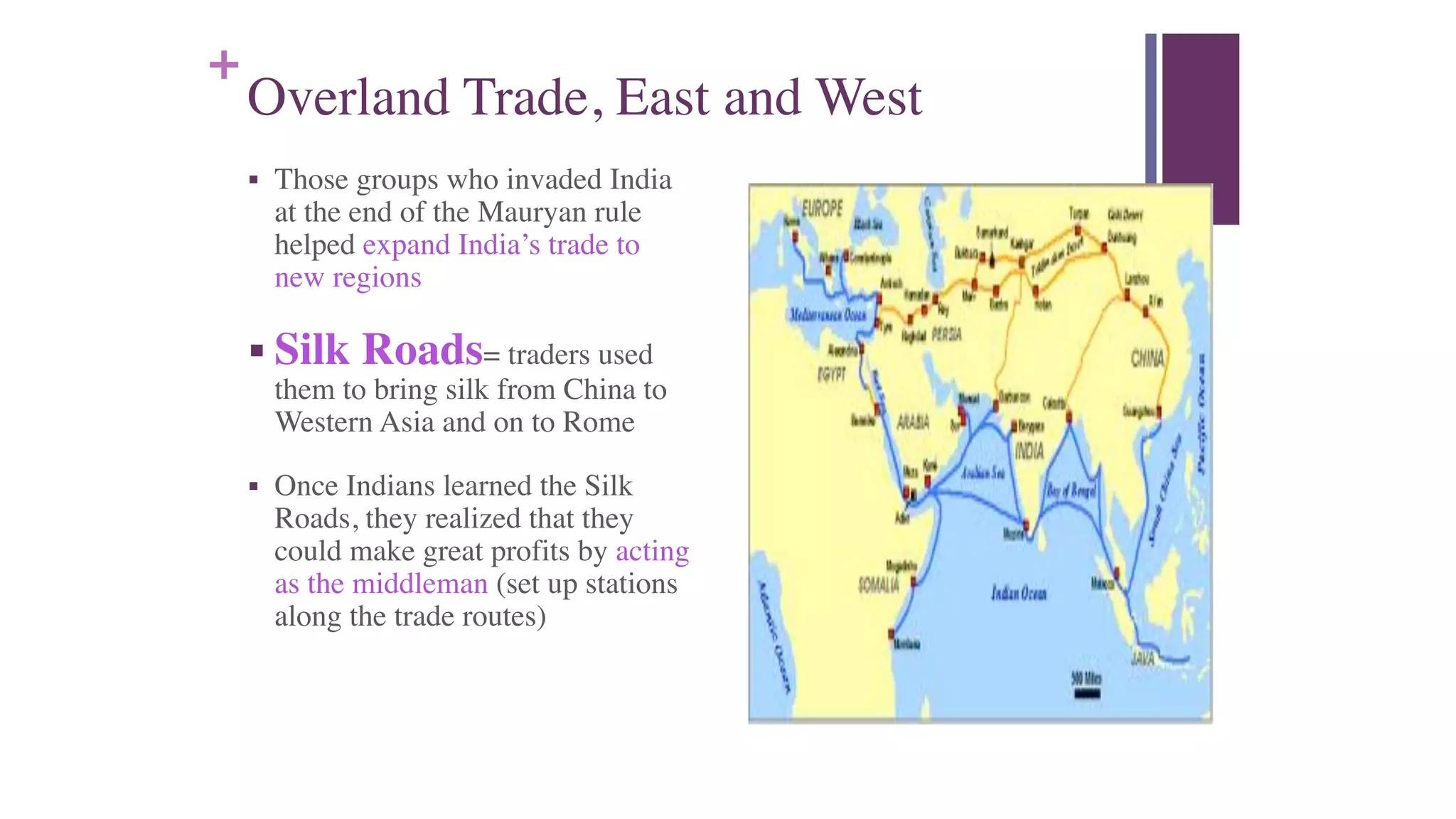 First Empires of india & Rrade of Indian Culture (2018) | PPT