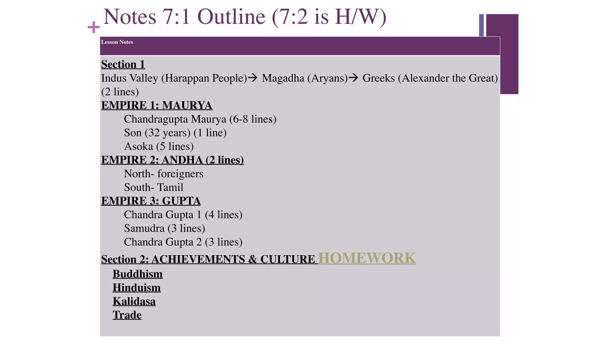 First Empires of india & Rrade of Indian Culture (2018) | PPT