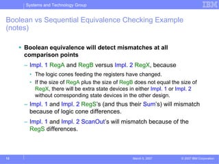 Experience with Formal Methods, Especially Sequential Equivalence Checking | PDF