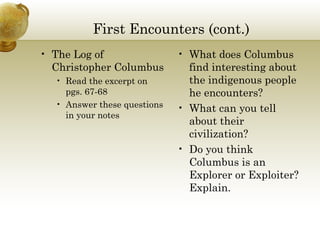 First encounters | PPT
