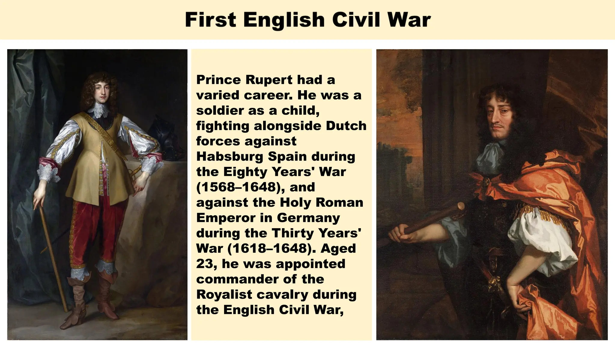 First English Civil War a history, photos and text from Wikipedia. | PPT