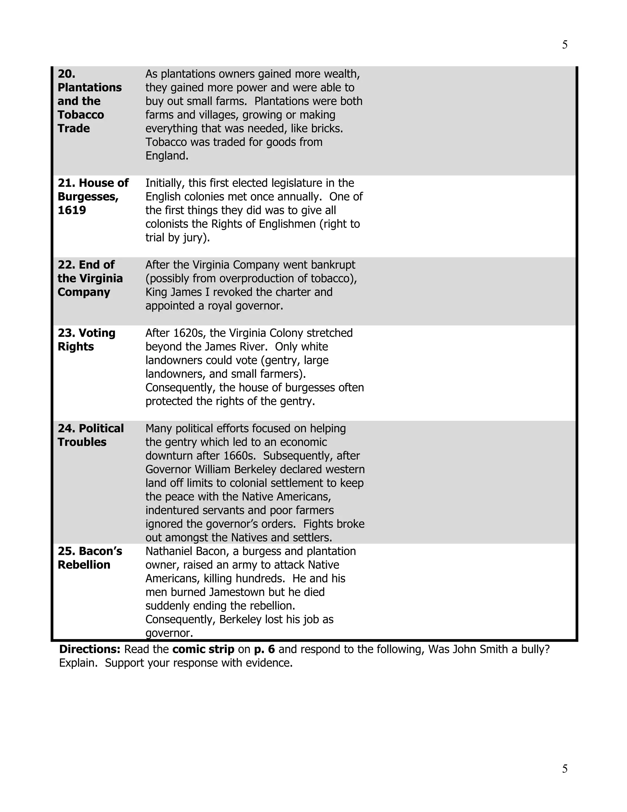 First English Settlements Roanoke Jamestown Plymouth Packet | DOC ...