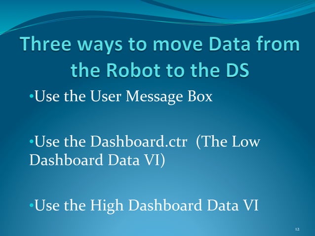 First fare 2011 creating custom dashboards with labview | PPT