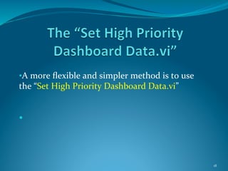 First fare 2011 creating custom dashboards with labview | PPT