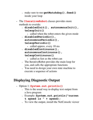 First fare 2011 frc-java-introduction | PDF | Programming Languages | Computing