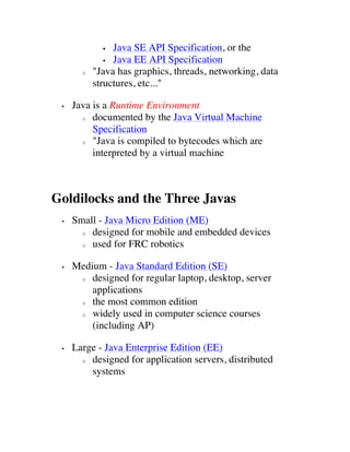 First fare 2011 frc-java-introduction | PDF | Programming Languages | Computing