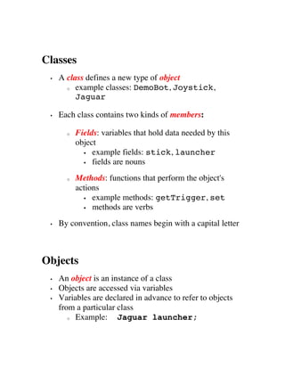 First fare 2011 frc-java-introduction | PDF | Programming Languages ...
