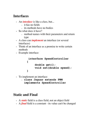 First fare 2011 frc-java-introduction | PDF | Programming Languages | Computing