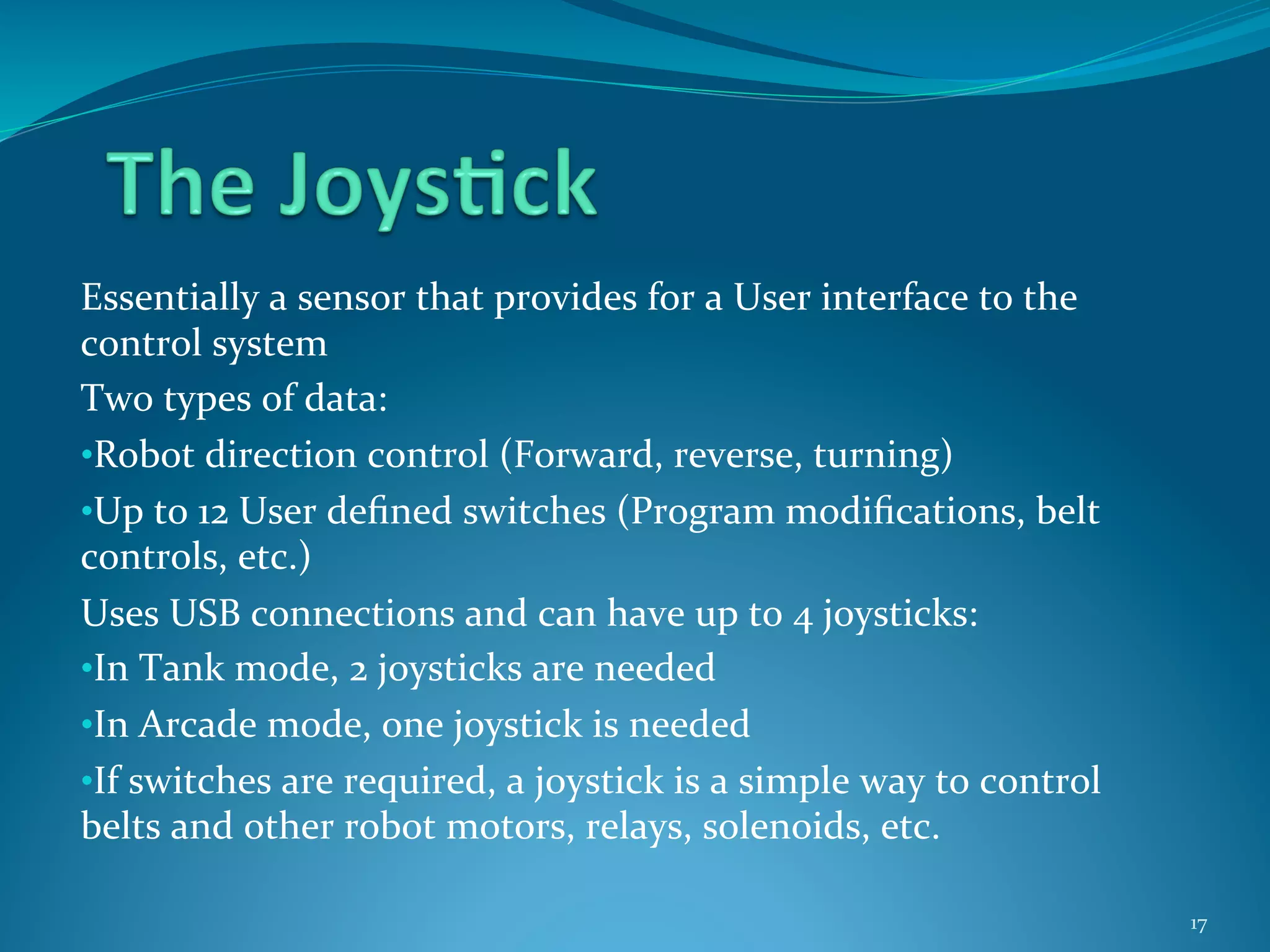 First fare 2011 sensors for frc robots