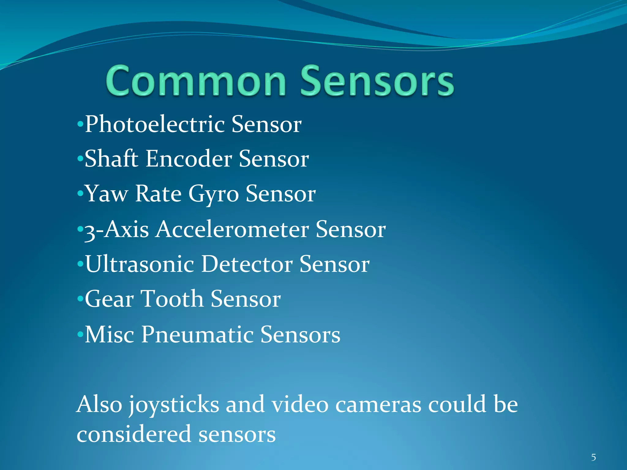 First fare 2011 sensors for frc robots