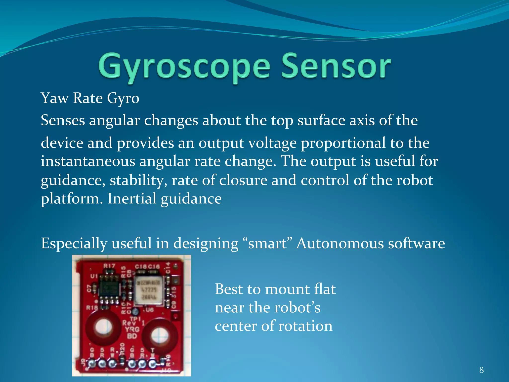 First fare 2011 sensors for frc robots