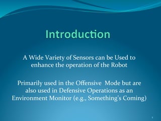 First fare 2011 sensors for frc robots | PPT