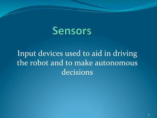 First fare 2011 sensors for frc robots | PPT