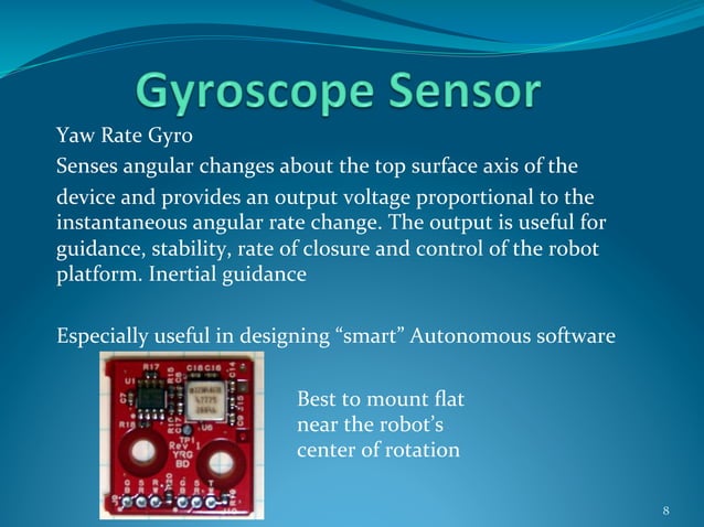 First fare 2011 sensors for frc robots
