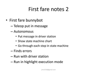 FIRSTFare 2012 advanced lab view topics | PPT