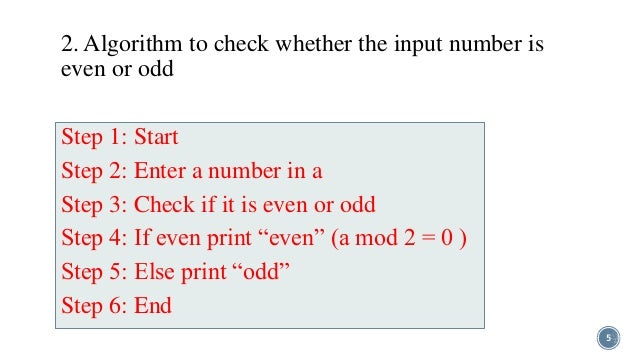 Algorithm and flowchart Algorithm and flowchart
