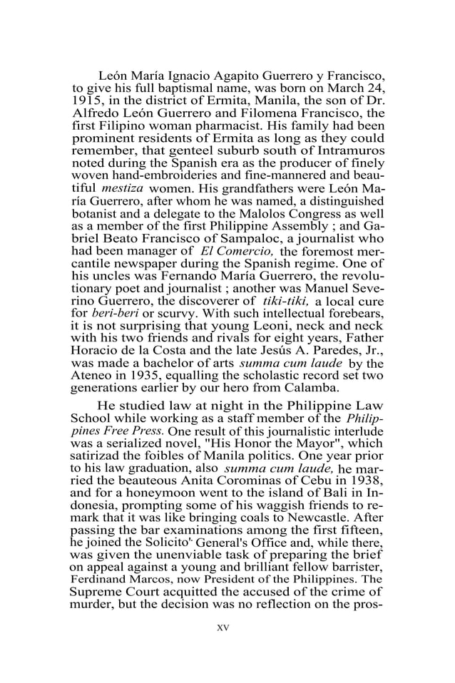 First Filipino by Leon Maria Guerrero | PDF