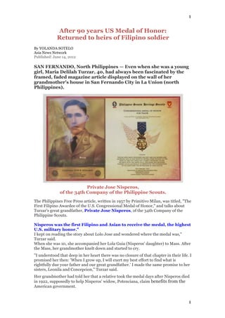 First filipino medal of honour; 201206150638h copy | PDF