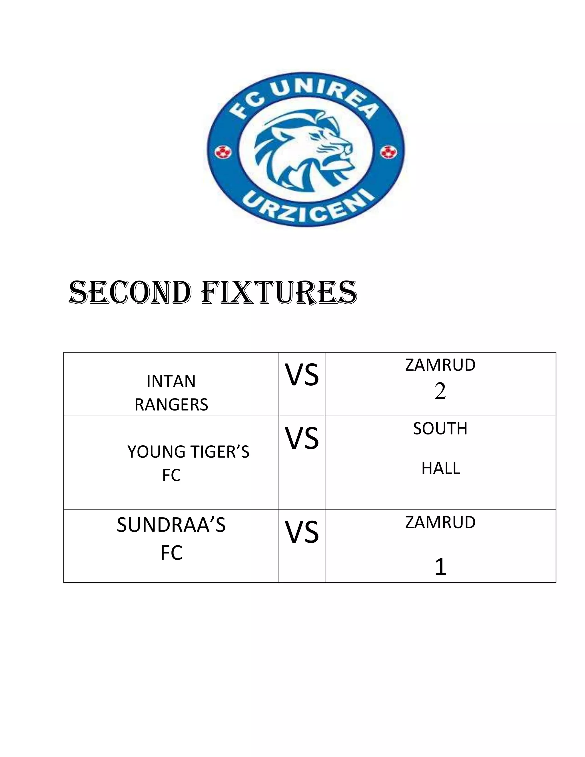 First fixture | DOCX