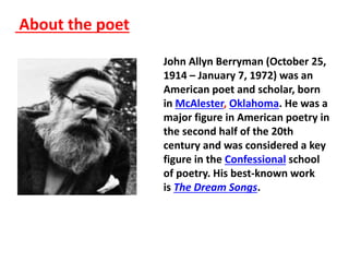 First Flight Poem 3 The Ball Poem.ppt