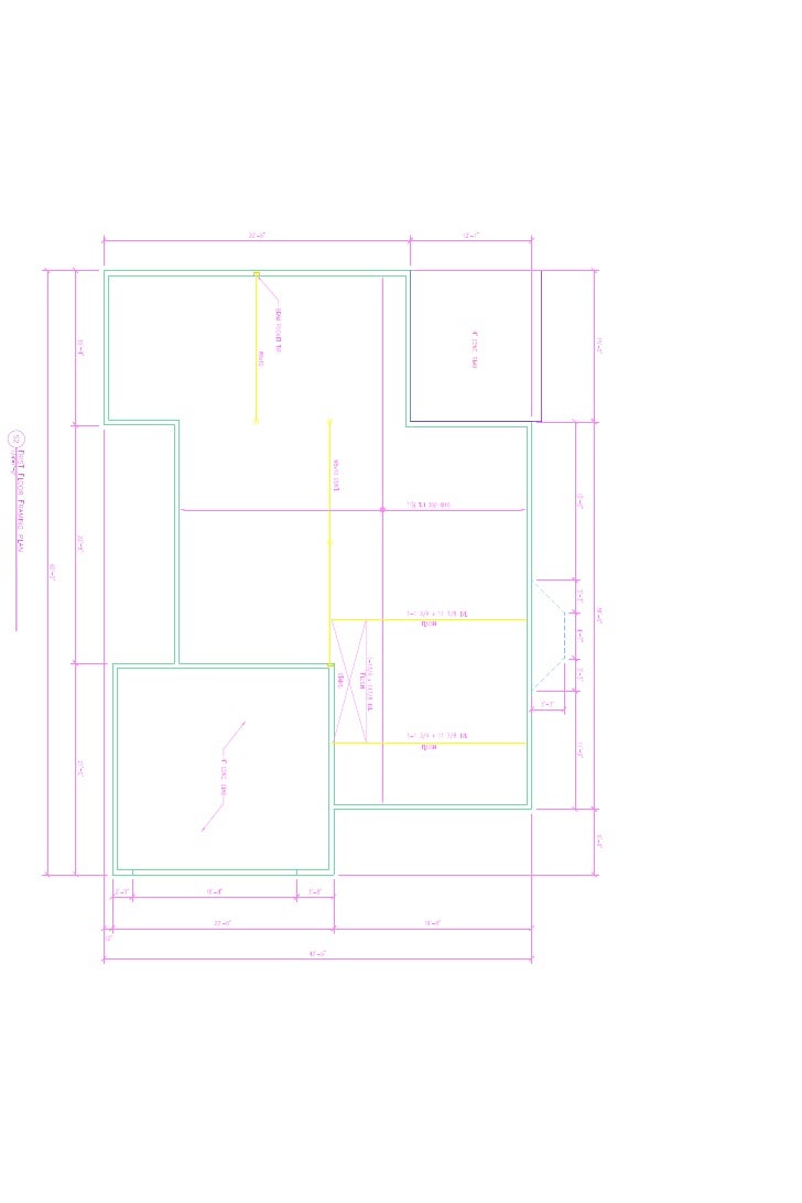 First Floor Framing Plan