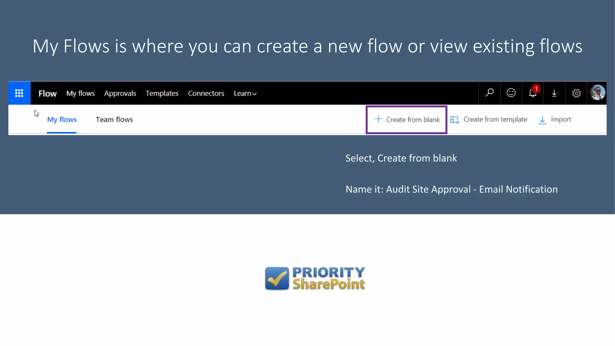 First Approval Flow - Microsoft Flow | PPT