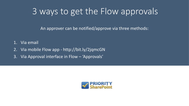 First Approval Flow - Microsoft Flow | PPT