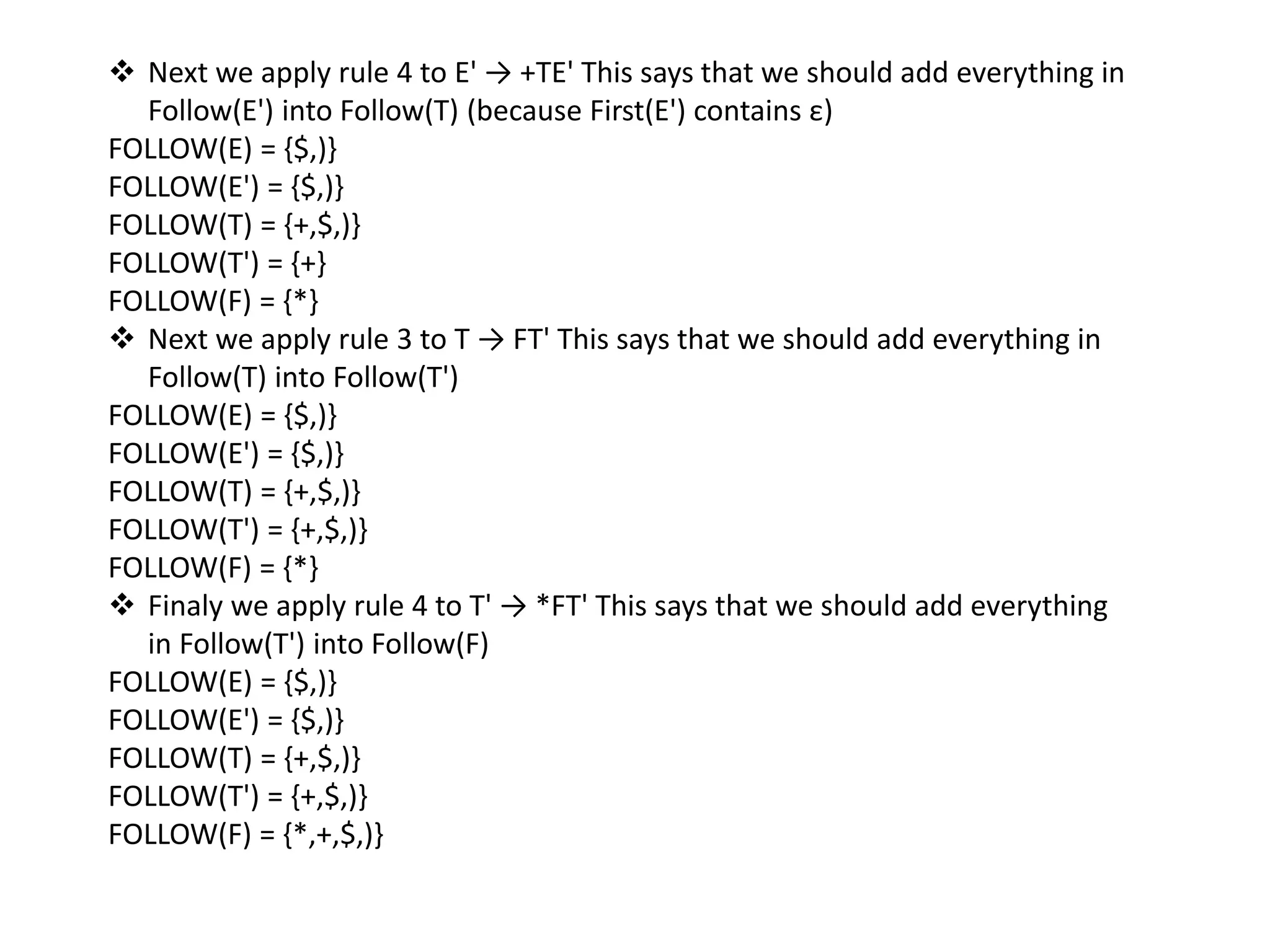 First() and Follow() | PPTX