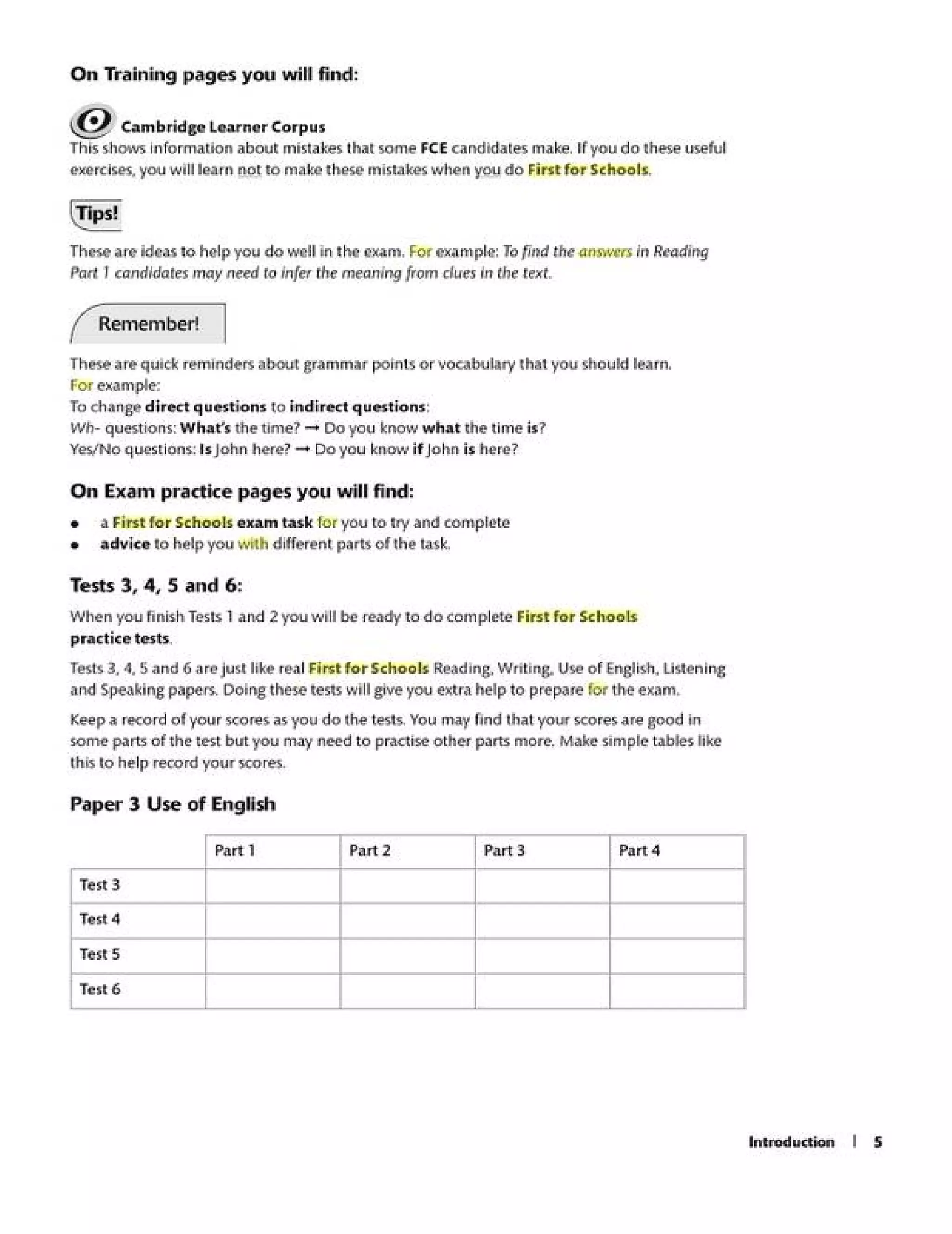 First for Schools Trainer - Six Practice Tests with Answers & Teacher's ...