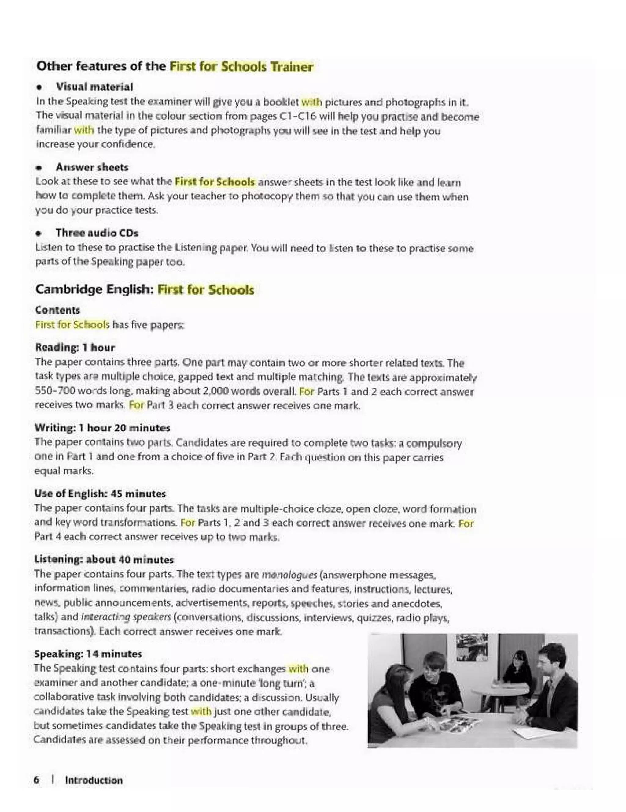 First for Schools Trainer - Six Practice Tests with Answers & Teacher's ...