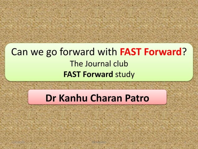 FAST Forward Trial breast cancer | PPTX | Cancer | Diseases and Conditions