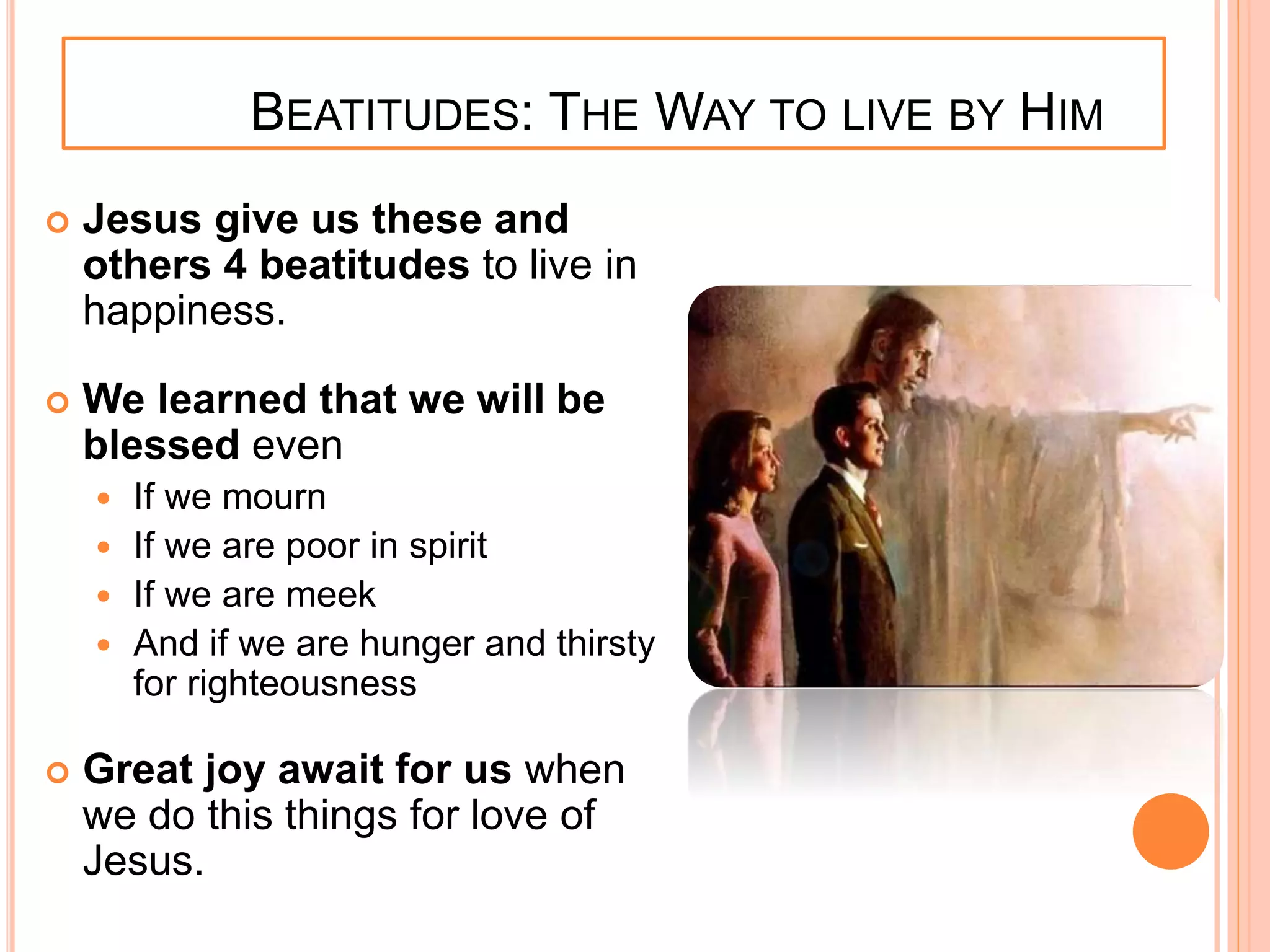 the 8 beatitudes,