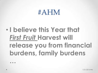 First Fruits 3 | PPTX