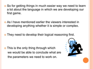 First game using c language | PPTX