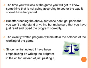 First game using c language | PPTX