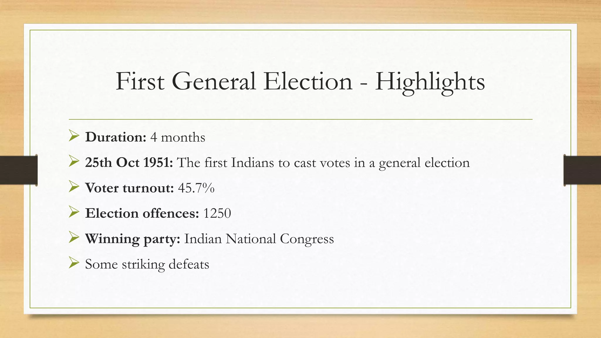 First general election | PPTX