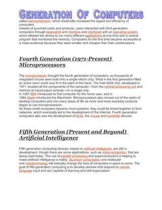 First generation | DOC